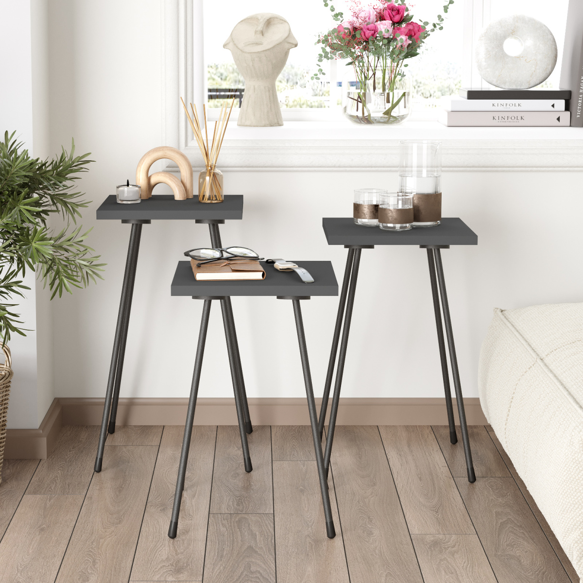 Robin Home Atlantis Gold Metal Çalışma Masası Raflı 120cm Mermer Desen ...